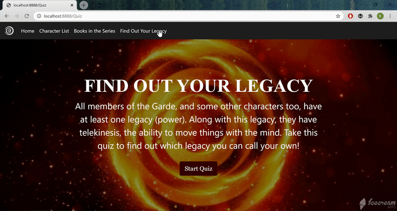 Lorien Legacies Web Application | Lorien_Legacies_WebApp